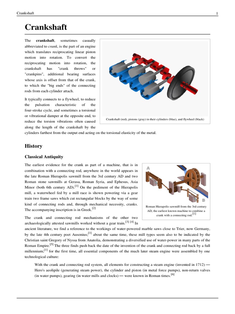 Crankshaft Pdf Propulsion Engines