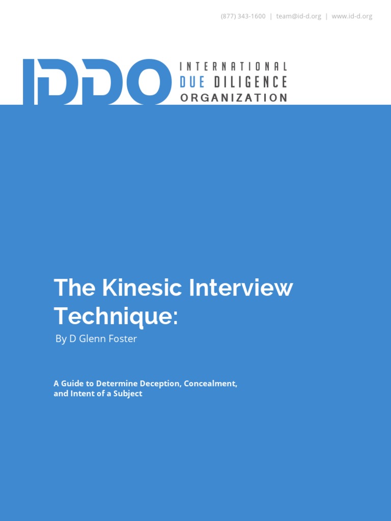 IDDO The Kinesic Interview Technique | PDF | Deception | Breathing