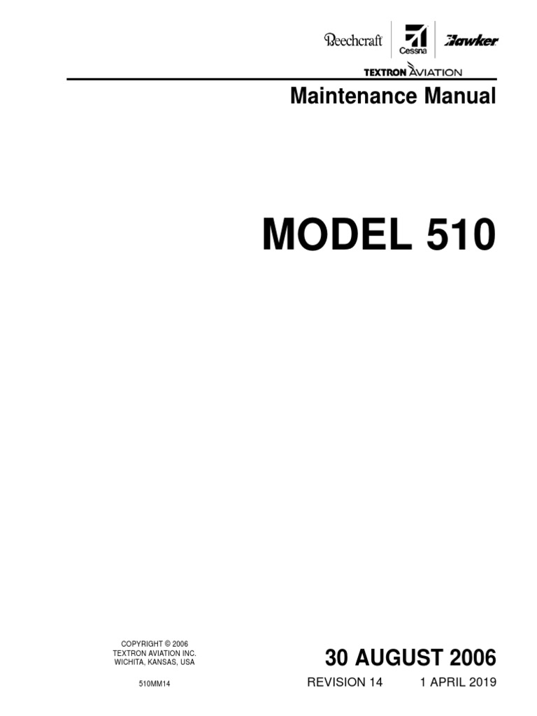 MODEL 510: Maintenance Manual | PDF