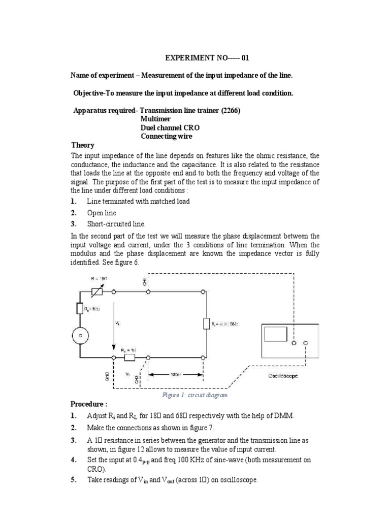 Transmission Line Manual Pdf Electrical Impedance Transmission Line