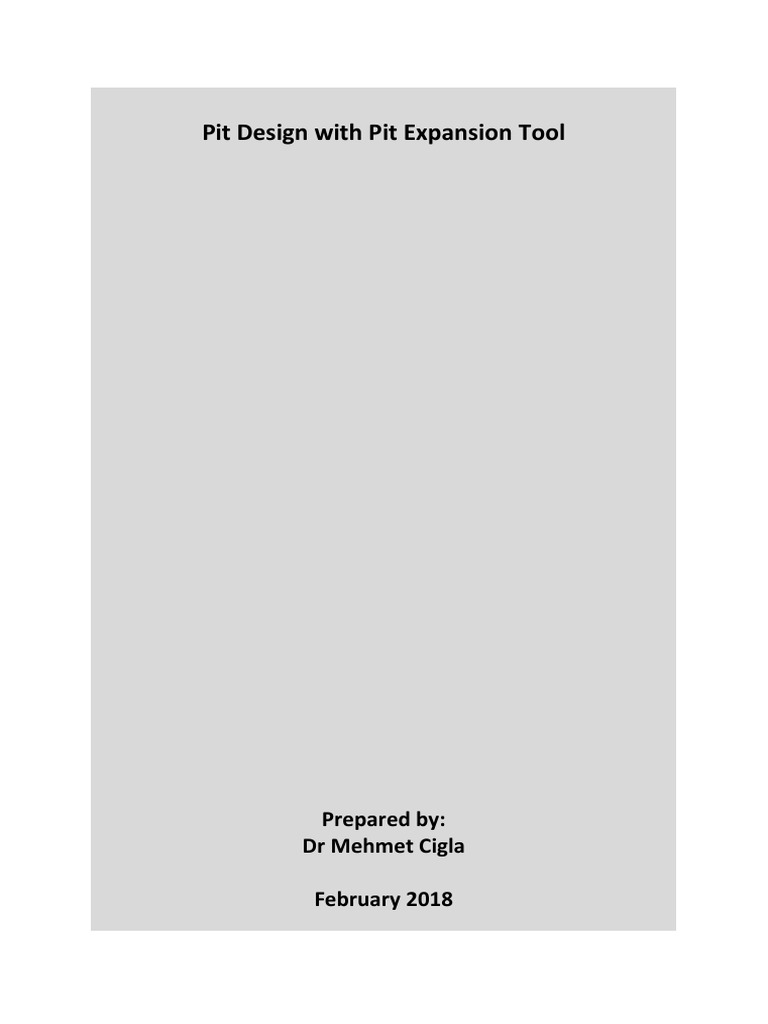 03-MineSight Workbook Pit-Design-Training | PDF | Slope | Computing