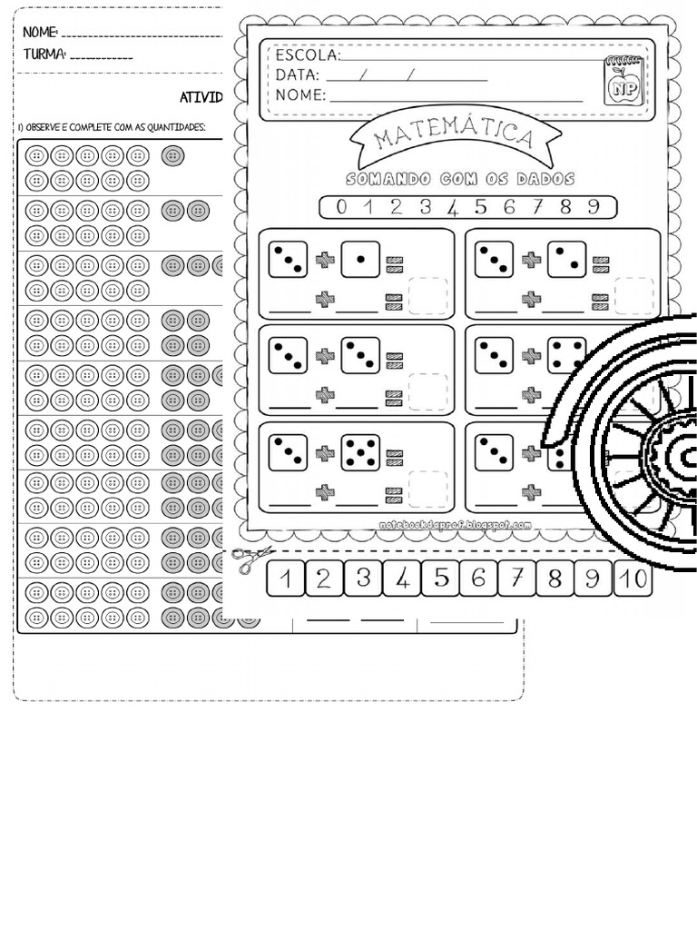 Exercícios de Matemática Pré-Escolar | PDF