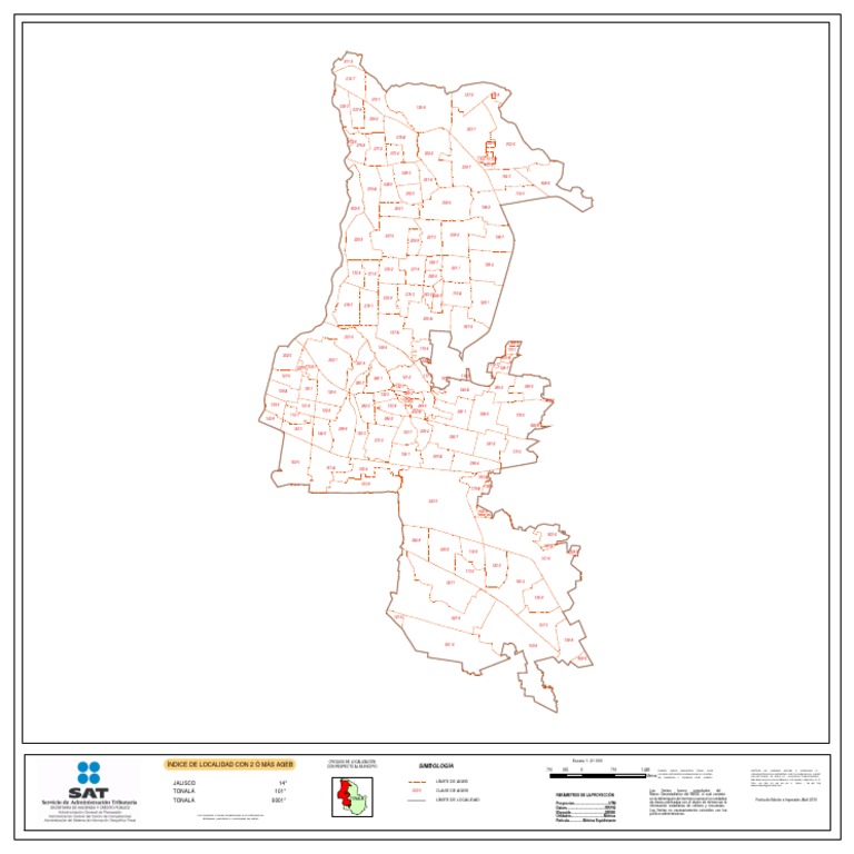 Mapa Jal. Tonala, Tonala | PDF