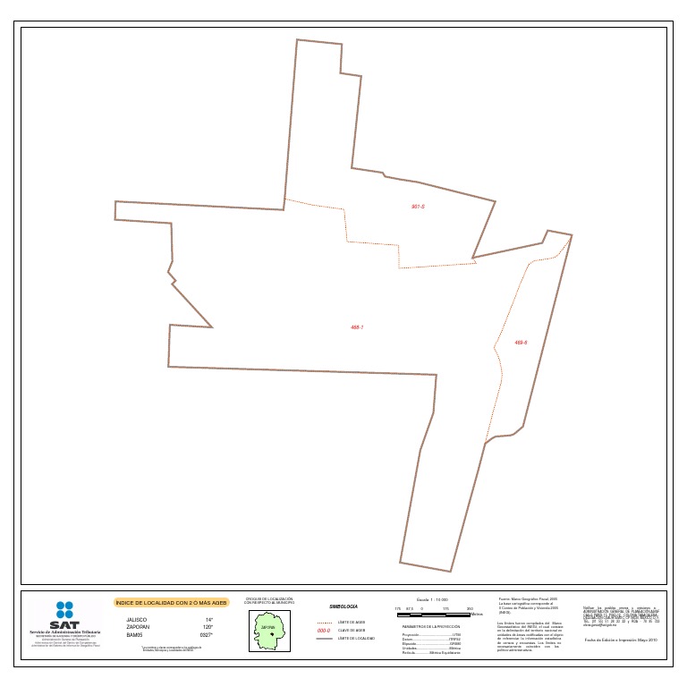 Mapa de Zapopan y límites con Guadalajara | PDF | Infografia | Ciencias ...