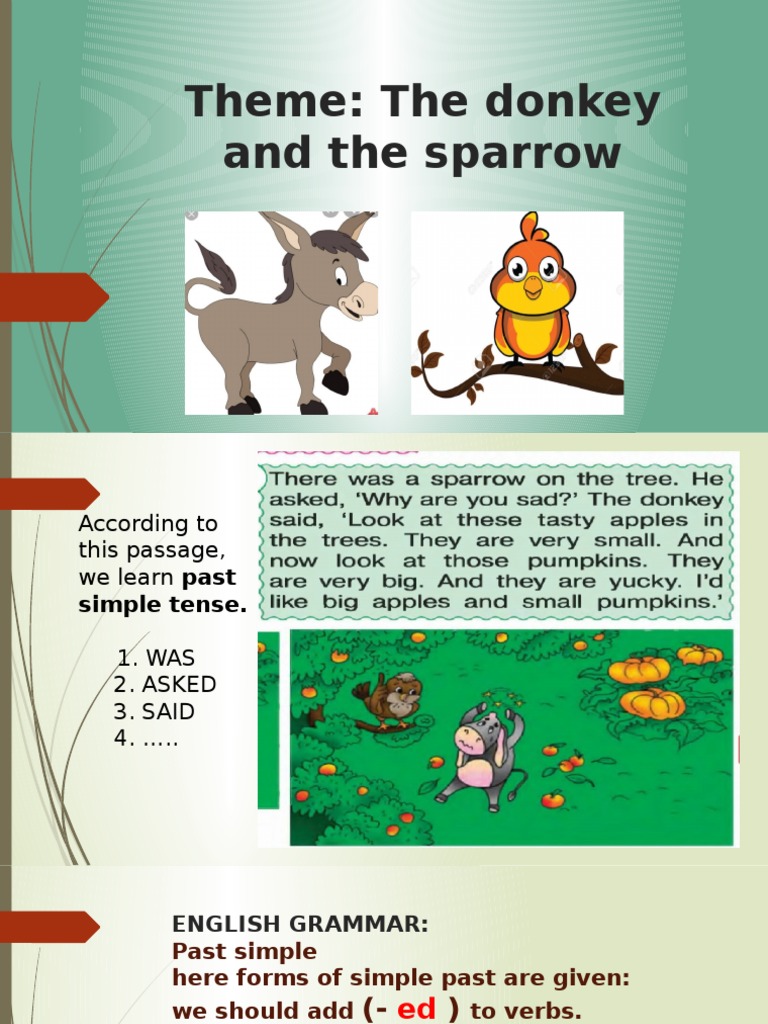 The Donkey and The Sparrow | PDF