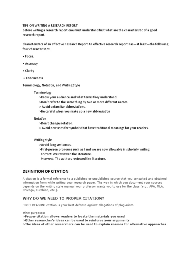 Definition of Citation: Why Do We Need To Proper Citation? | PDF