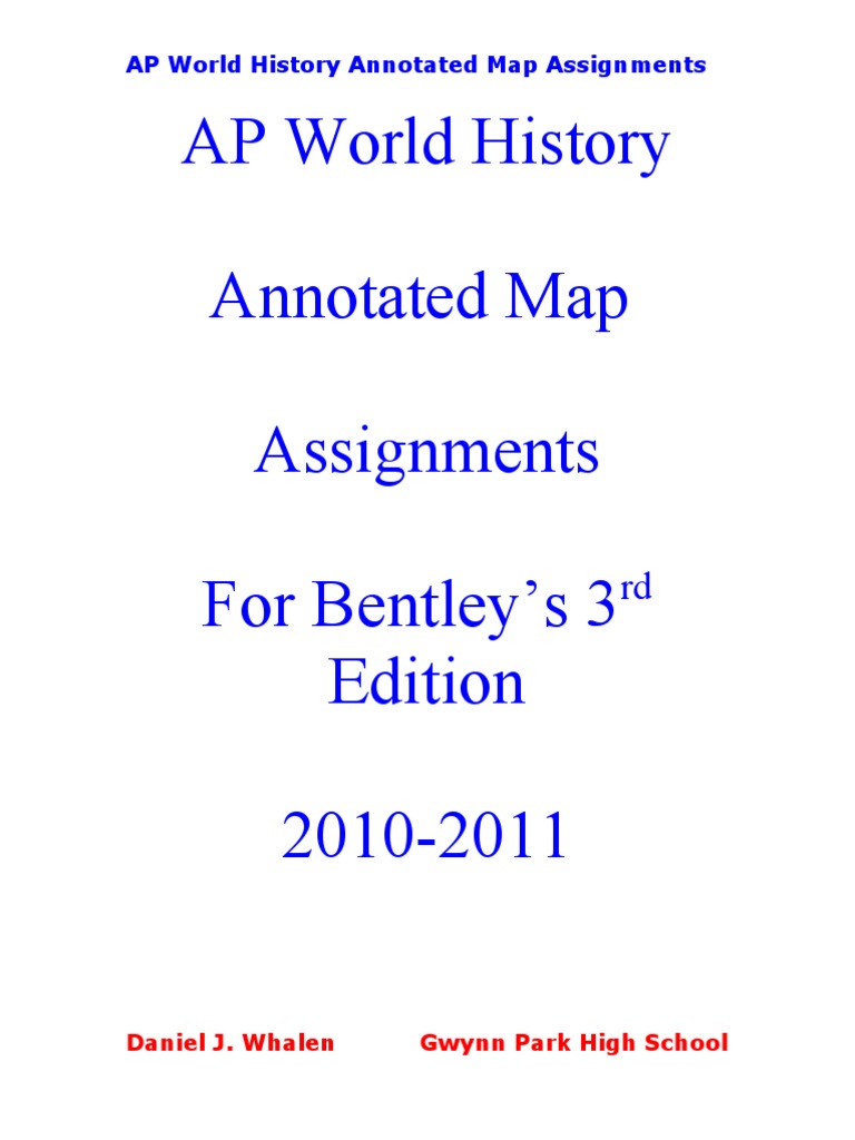 AP World History Annotated Map Assignments | PDF | World History | Mind