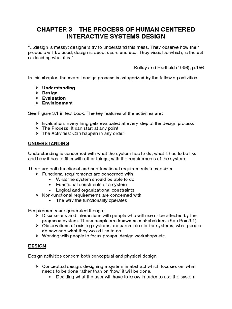 The Process of Human Centered Interactive Systems Design | PDF | System | Systems Science