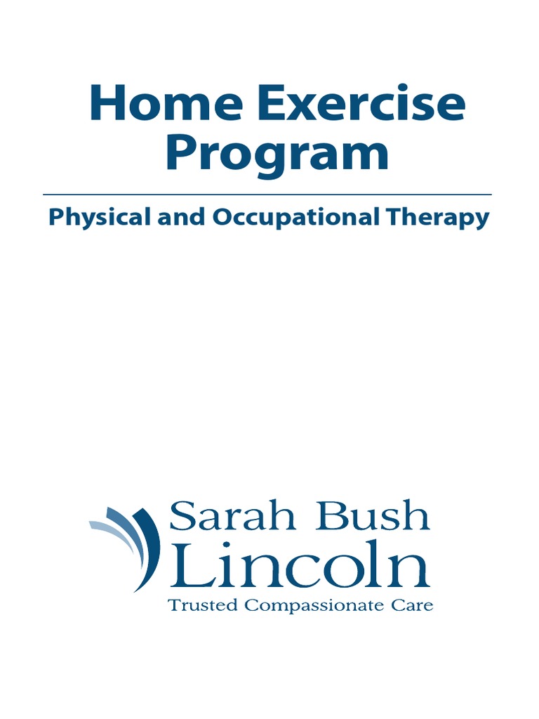 Home Exercise Program: Physical and Occupational Therapy | PDF ...