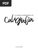 Libro de Caligrafia para Imprimir Gratis | PDF | Caligrafía | Libros