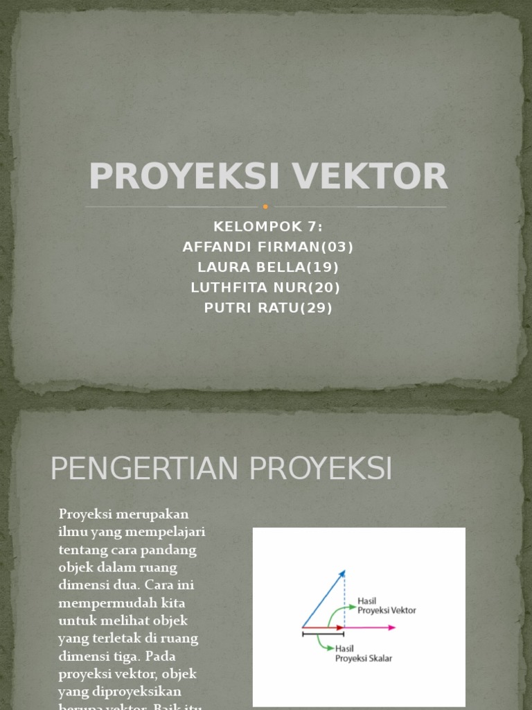 Proyeksi Vektor | PDF