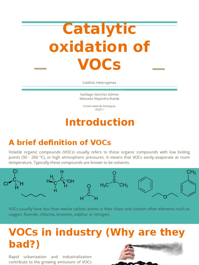 Catalytic Oxidation of VOCs - Manuela | PDF | Catalysis | Volatile ...