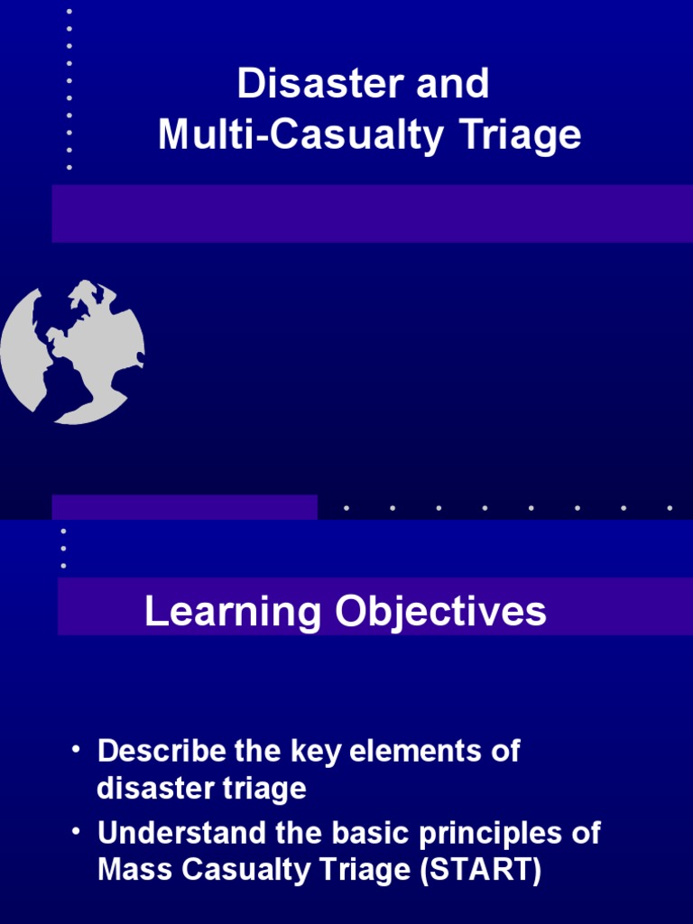 Disaster and Multi-Casualty Triage | PDF | Medical Emergencies | Health ...