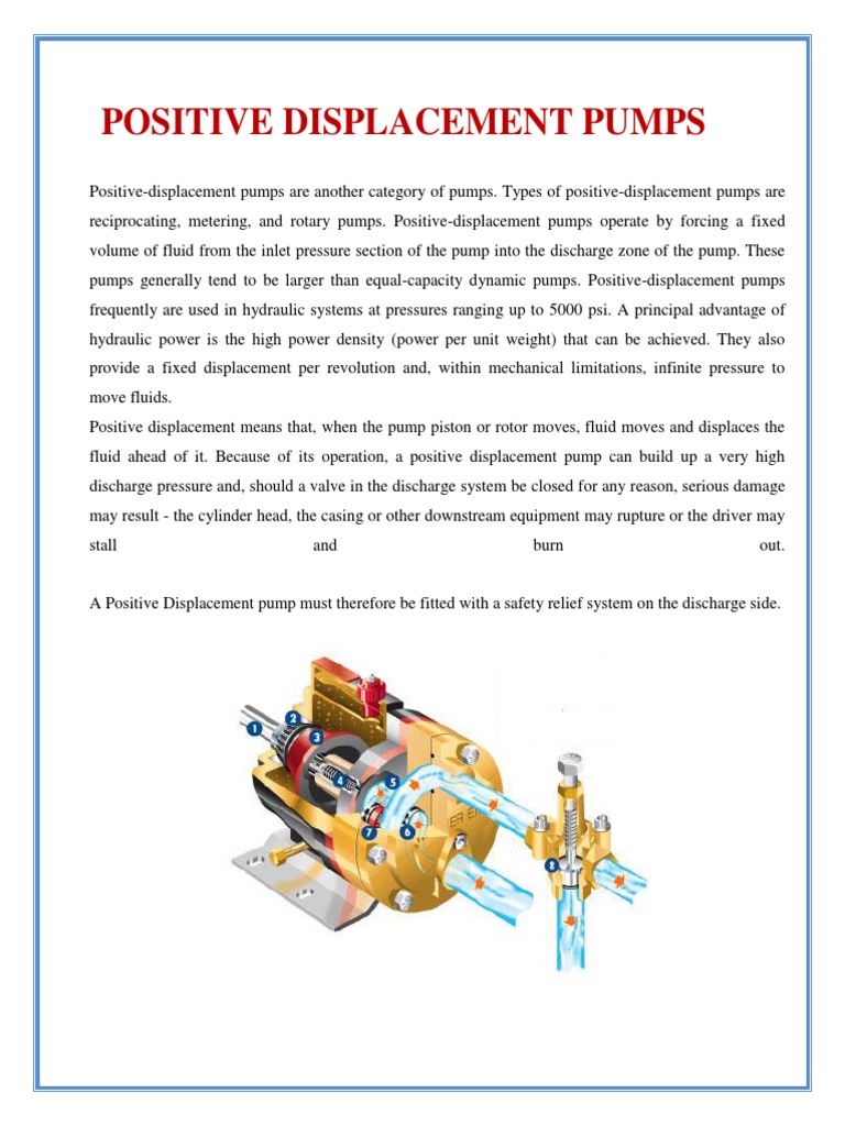 Positive Displacement Pumps PDF | PDF