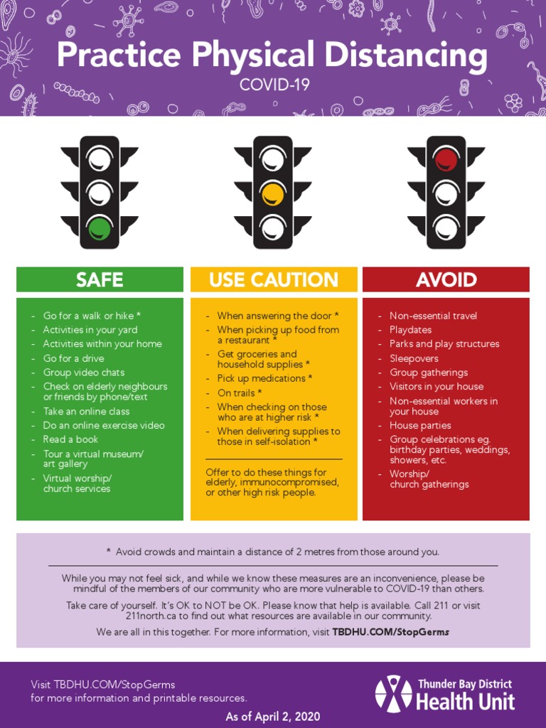 Practice Physical Distancing: COVID-19 | PDF