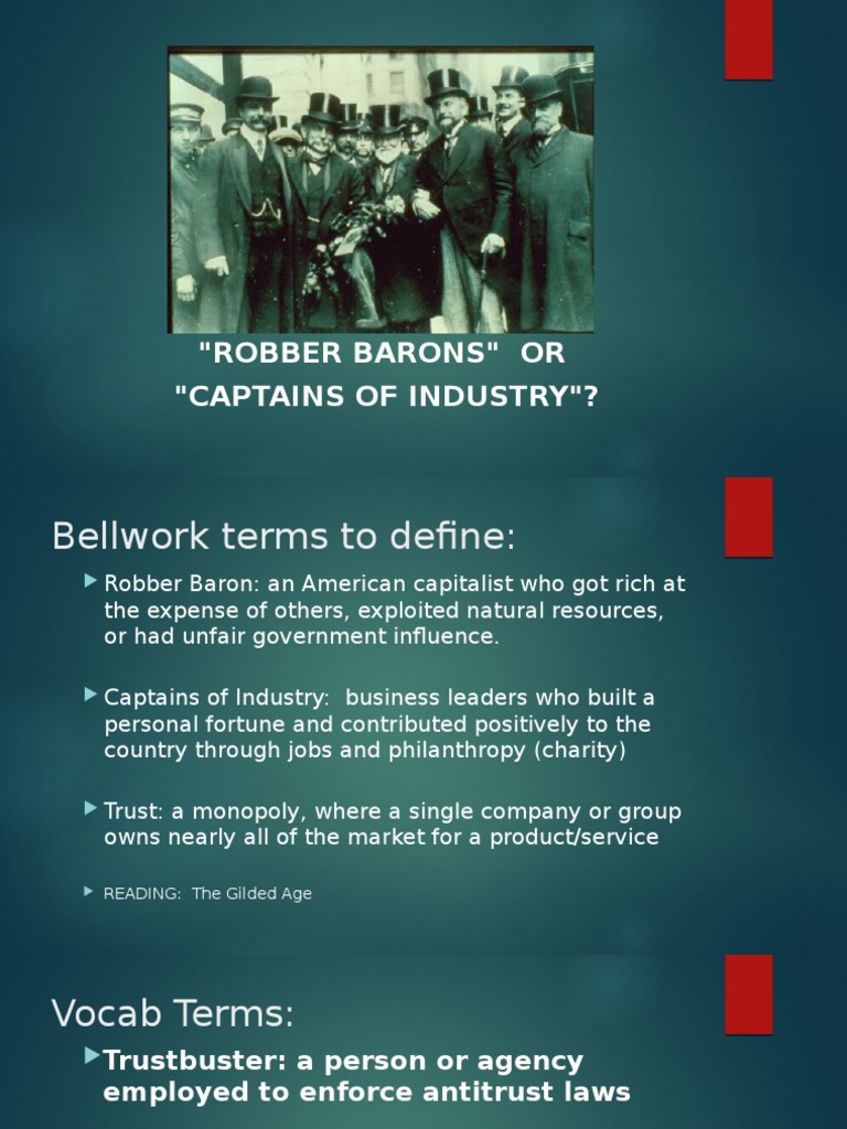 Robber Barons | PDF | Andrew Carnegie | Economies