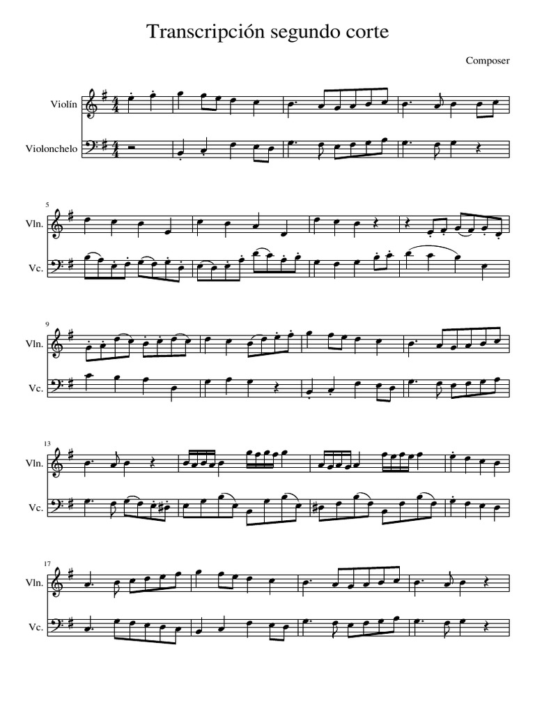 Transcripcion Segundo Corte | PDF