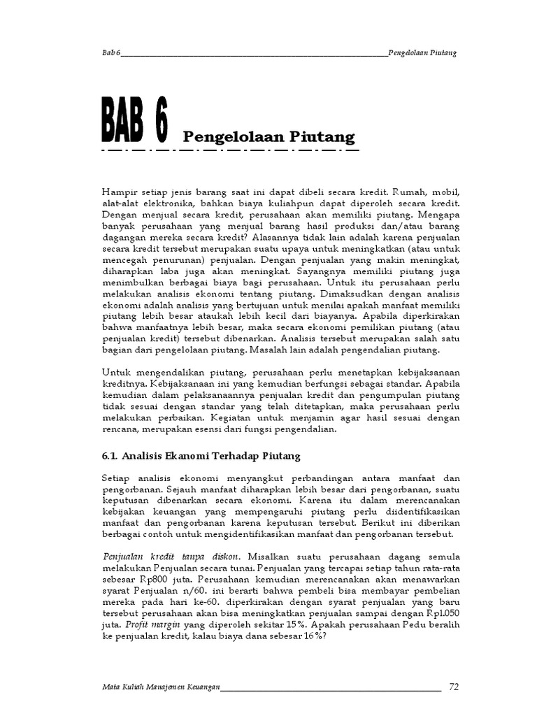 Bab 6 | PDF