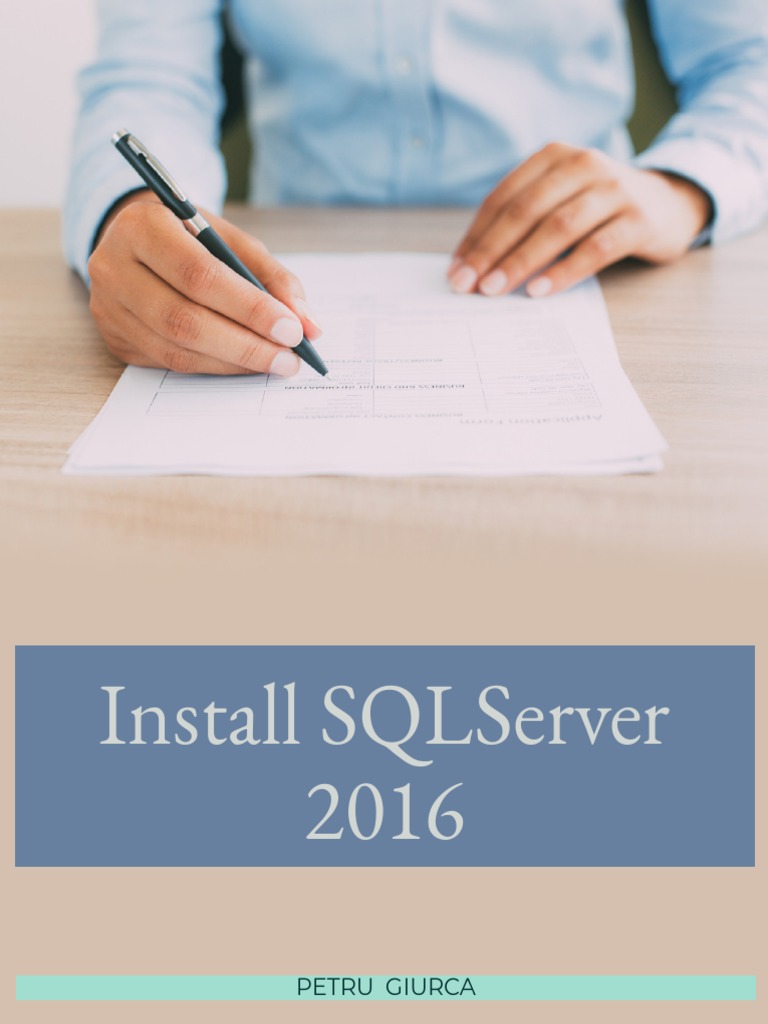 Install SQL Server 2016 | PDF