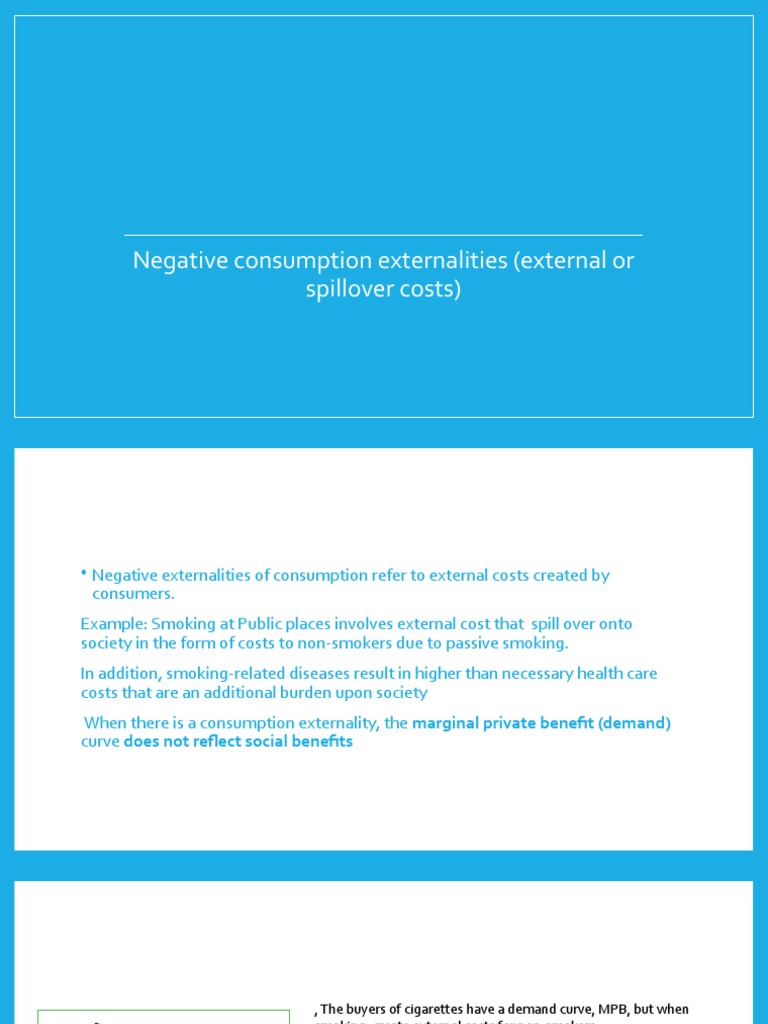Negative Consumption Externality | PDF | Externality | Economic Surplus