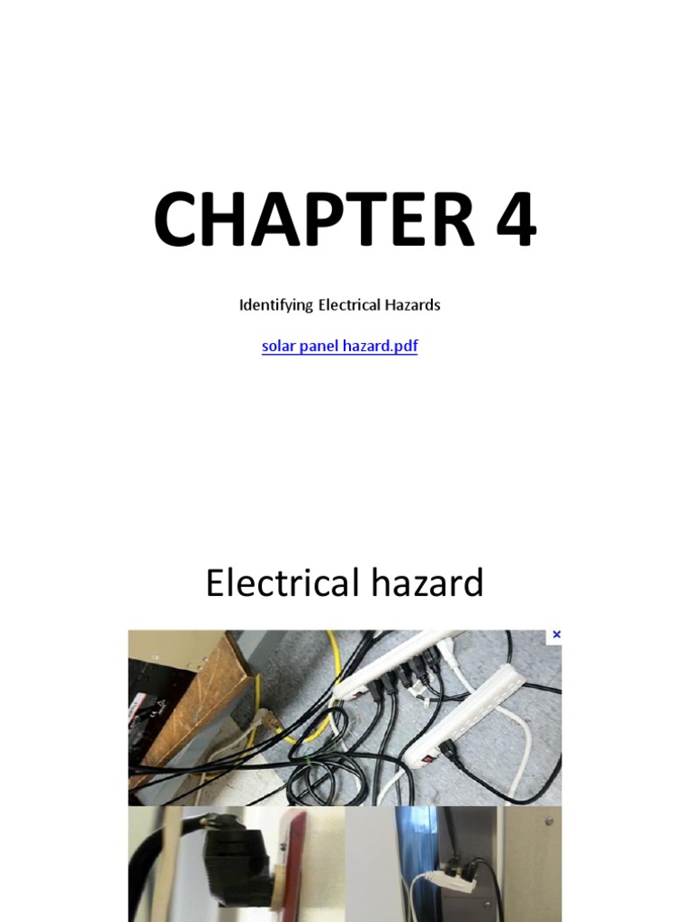 Identifying Electrical Hazards: Solar Panel Hazard PDF | PDF | Safety ...