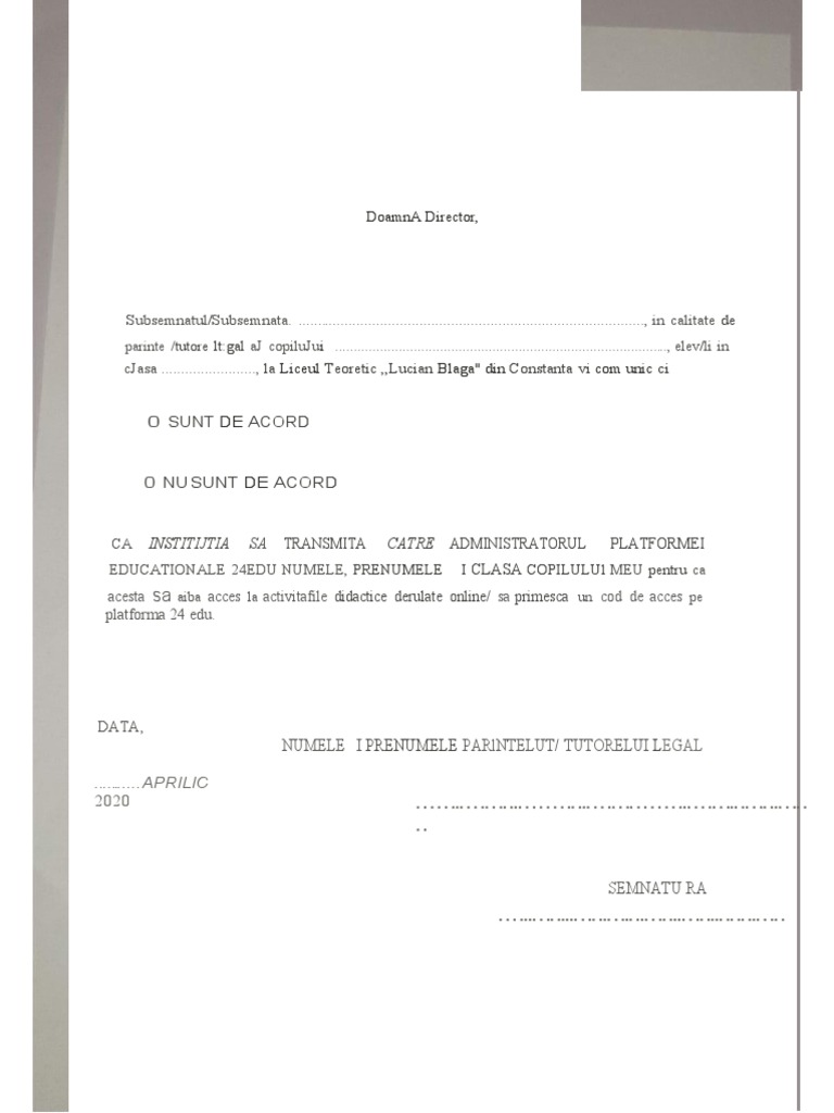 Doamna Director,: Institijtia Catre | PDF