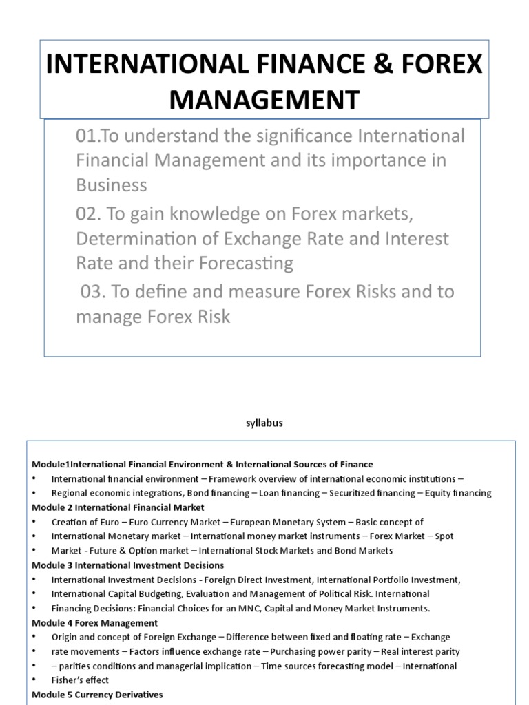 International Finance & Forex Management | PDF | Special Drawing Rights ...