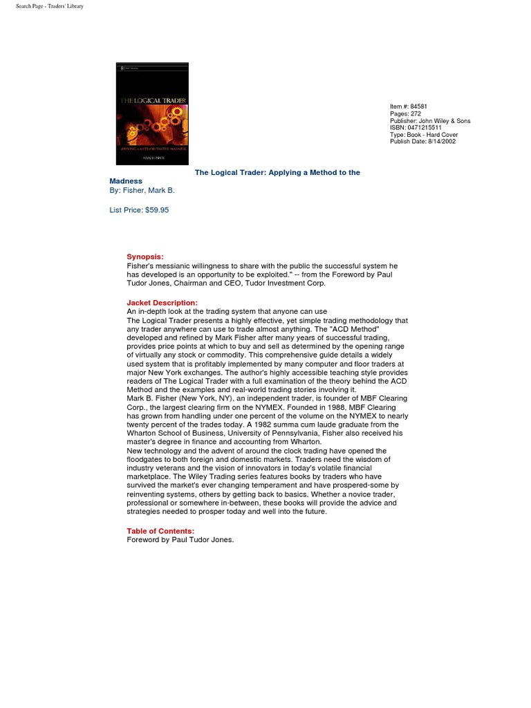 The Logical Trader: ACD Method Explained | PDF | Algorithmic Trading ...