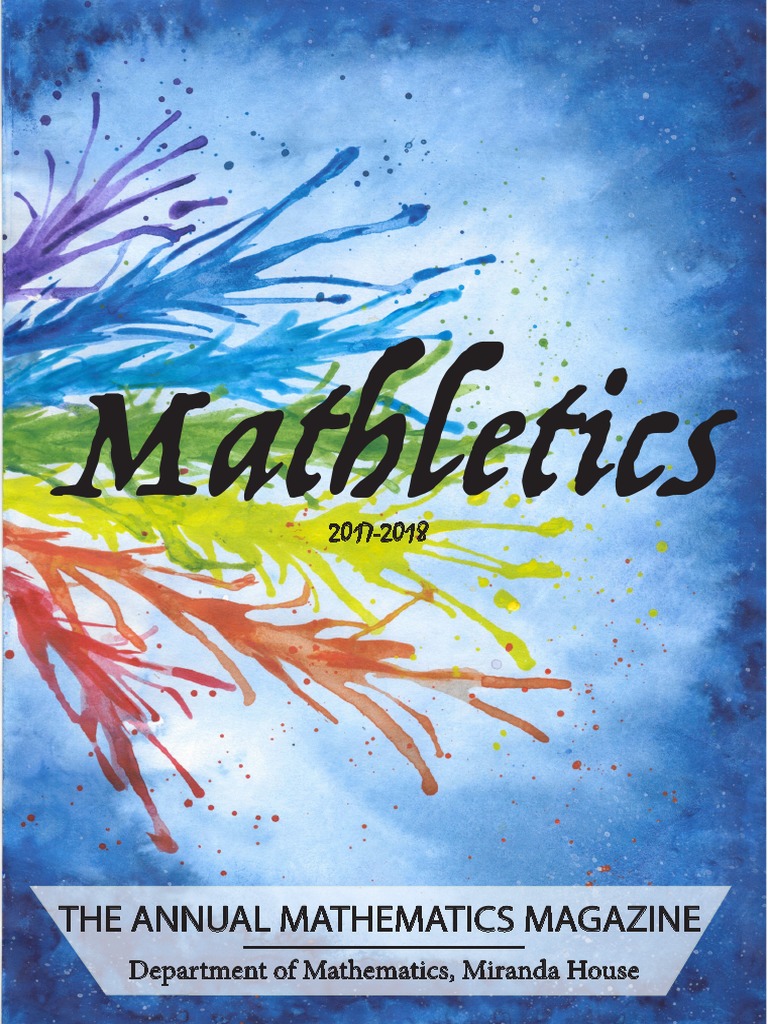 Mathletics: Annual Mathematics Magazine | PDF | Science | Teaching ...