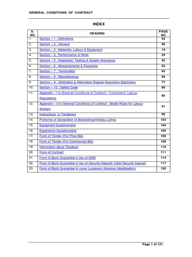 GCC - General Conditions of Contract - Civil Engineering Construction ...