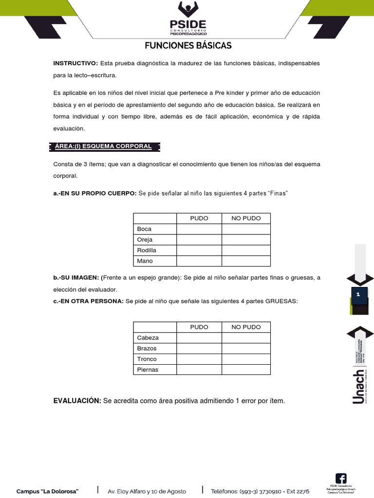 Prueba de Funciones Básicas | PDF | Ecuador