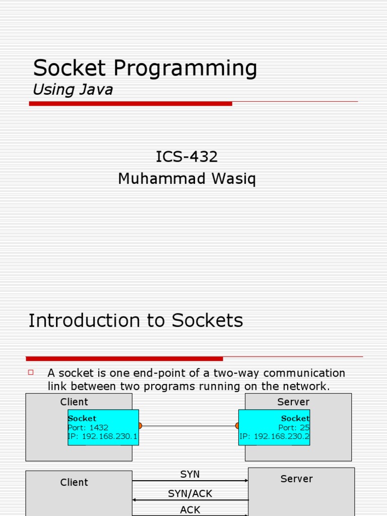 Socket Programming: Using Java | PDF | Network Socket | Network Protocols
