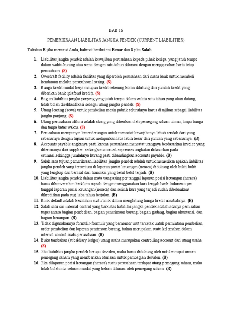 Bab 16 Auditing | PDF