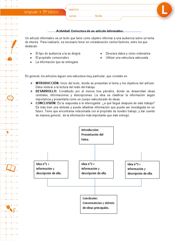Estructura de Texto Informativo | PDF