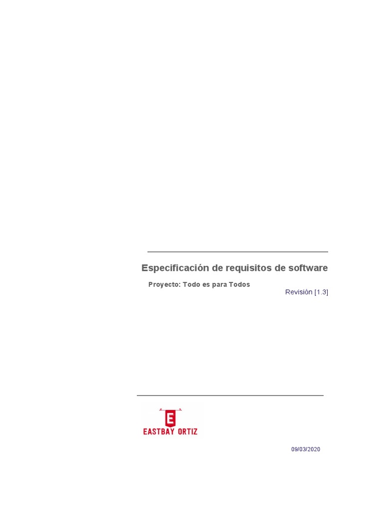 IEEE 830 v1.4 | PDF | Usuario (informática) | Servidor (Computación)