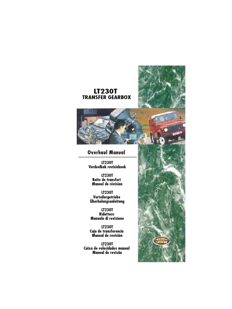 LT230T Transfer Box Overhaul Manual | PDF | Transmission (Mechanics ...