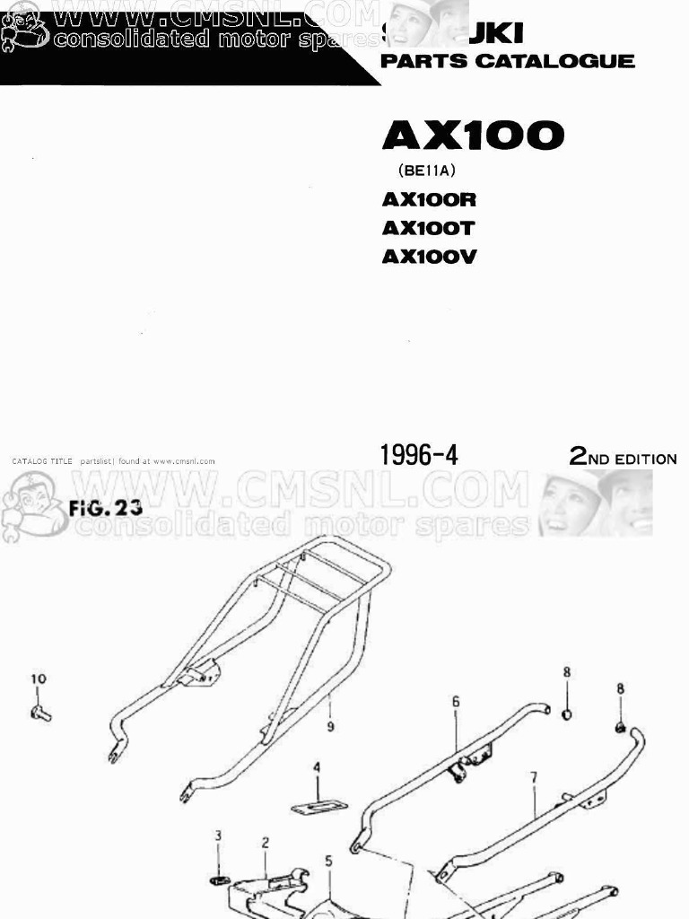 Catalogo Partes Suzuki AX 100 PDF | PDF