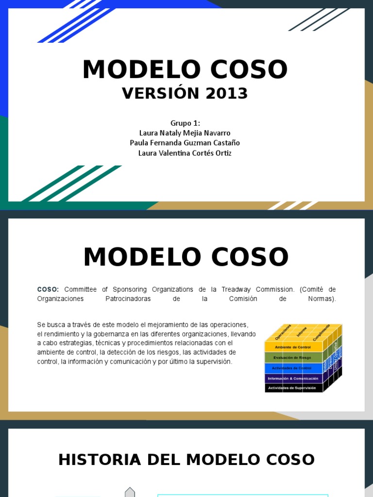 MODELO COSO VERSIÓN 2013 | PDF | Auditoría | Ingeniería de confiabilidad