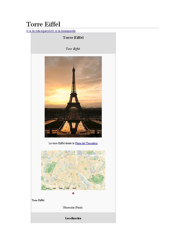 Torre Eiffel | PDF | Torre | Ascensor