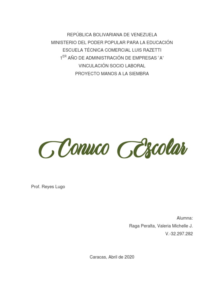 El Conuco | PDF | Agricultura | Suelo