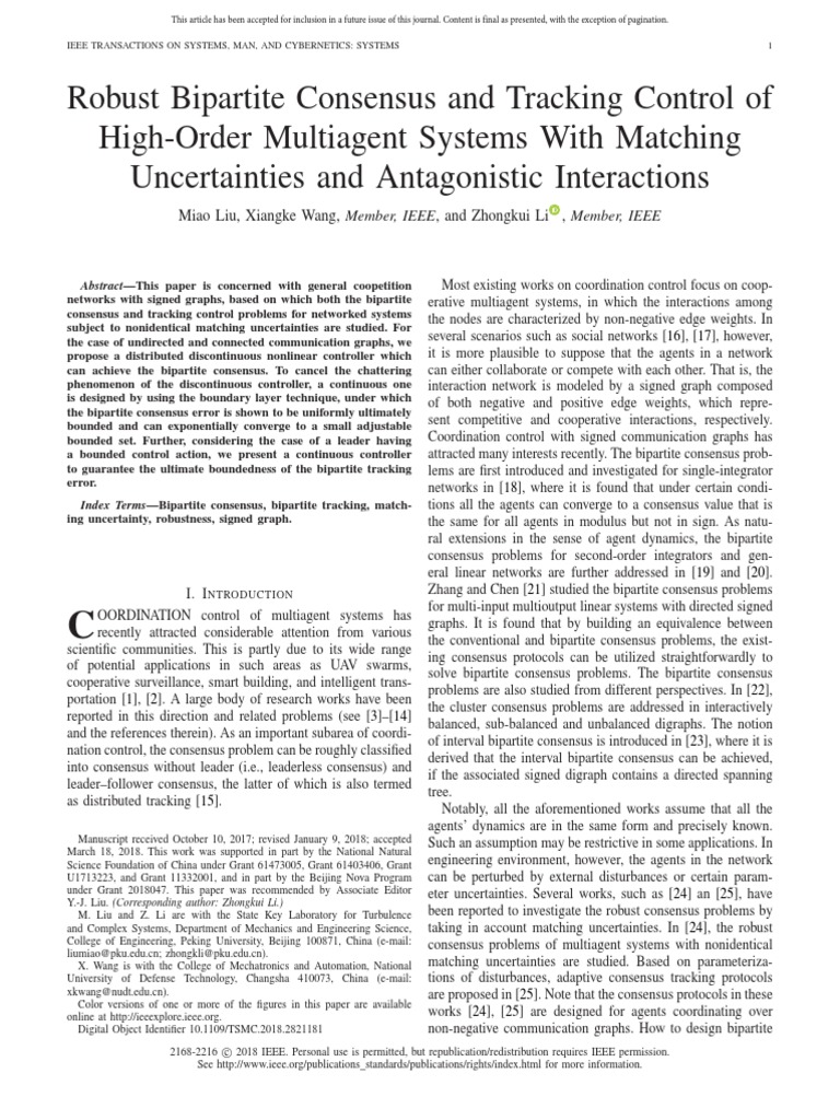 Robust Bipartite Consensus and Tracking Control of High-Order Multiagent Systems With Matching ...