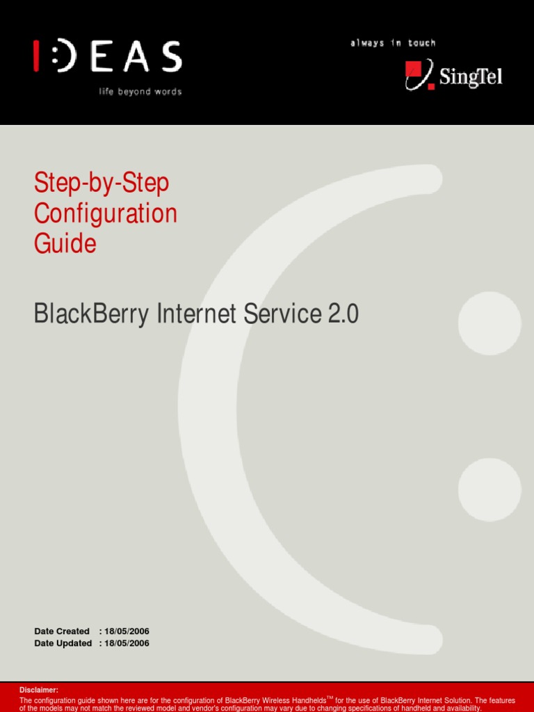 BIS Setup Guide 2.0 | PDF | Blackberry | Mobile Device