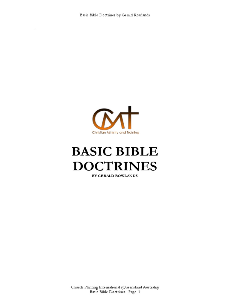 Core07-Basic Bible Doctrines PDF | PDF | Adam And Eve | Jesus