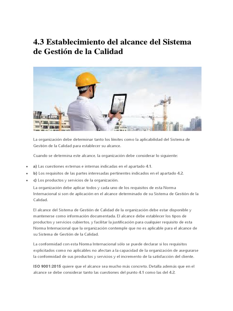 06 - Alcance Del SGC | PDF | Gestión de la calidad | Calidad (comercial)