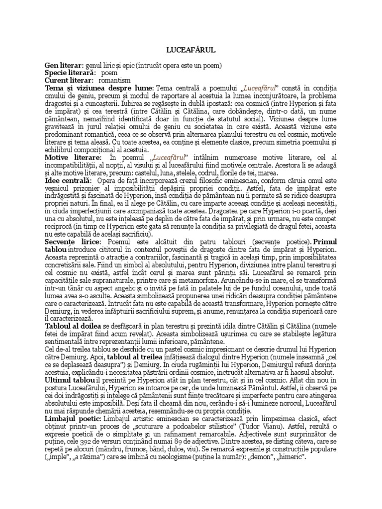 LUCEAFĂRUL | PDF