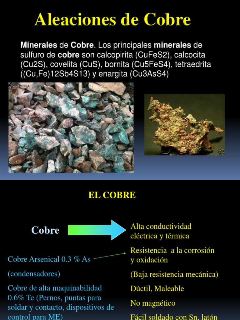 Aleaciones Cobre PDF | PDF | Cobre | Latón