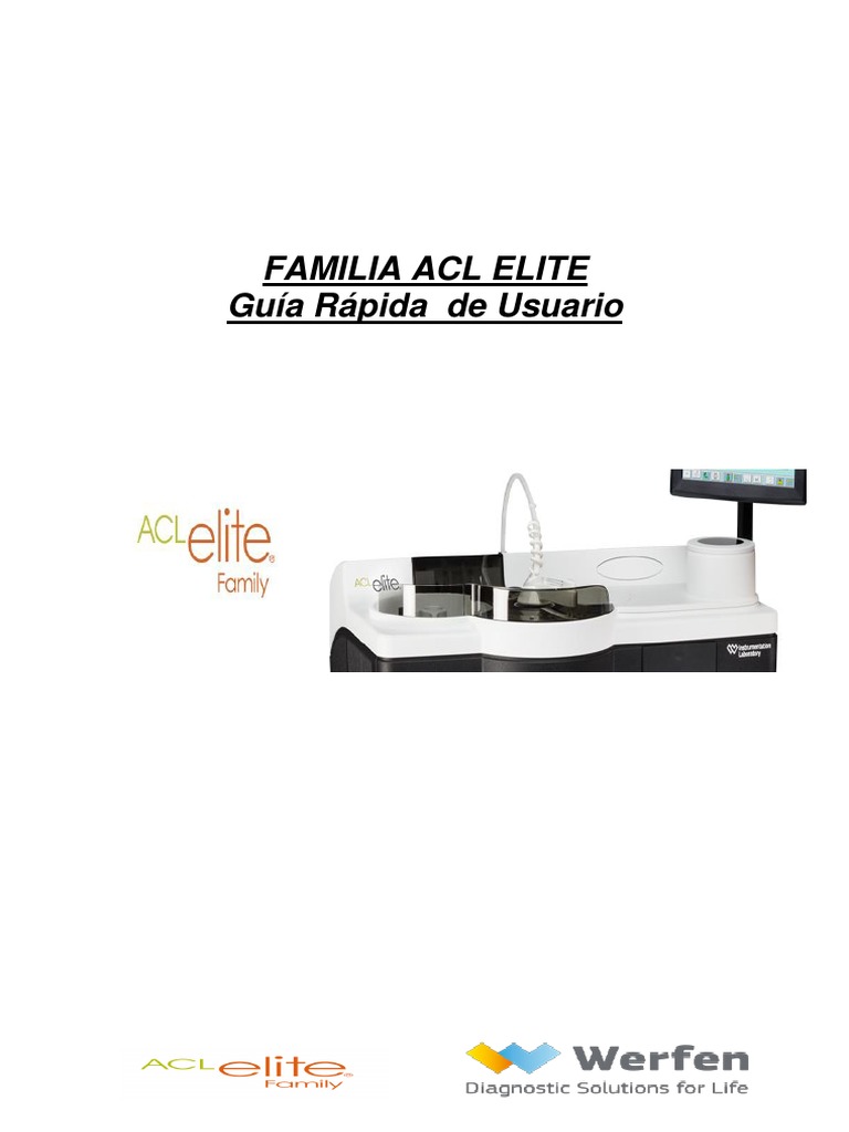 Guia Rapida Acl Elite | PDF | Calibración | Contraseña