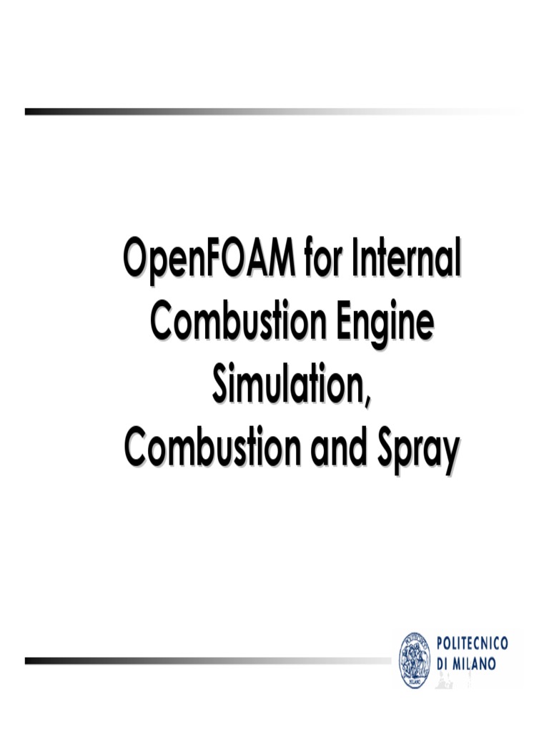 OpenFOAM for Engine Simulation Experts | PDF | Business