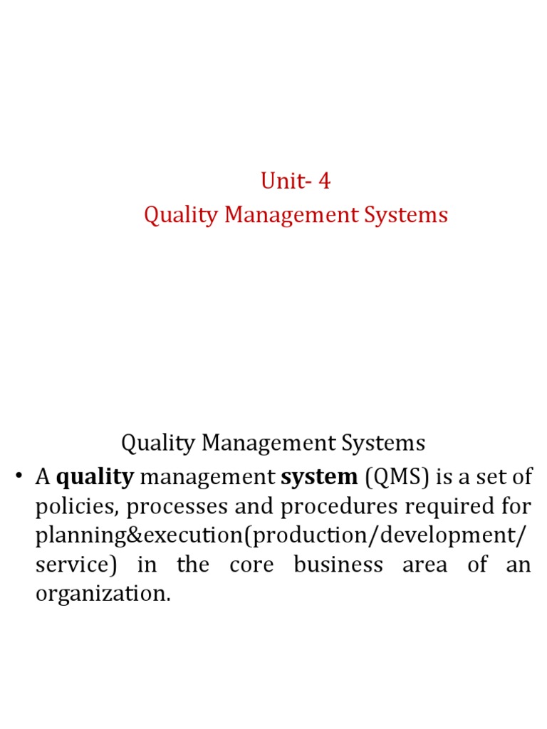 Quality Management Systems Audit Checklist | PDF | Quality Management System | Audit