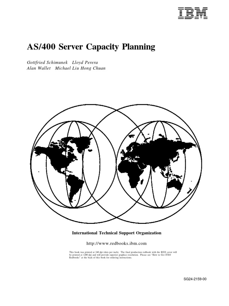 AS400 Server Capacity Planning - sg242159 | PDF | Ibm System I ...